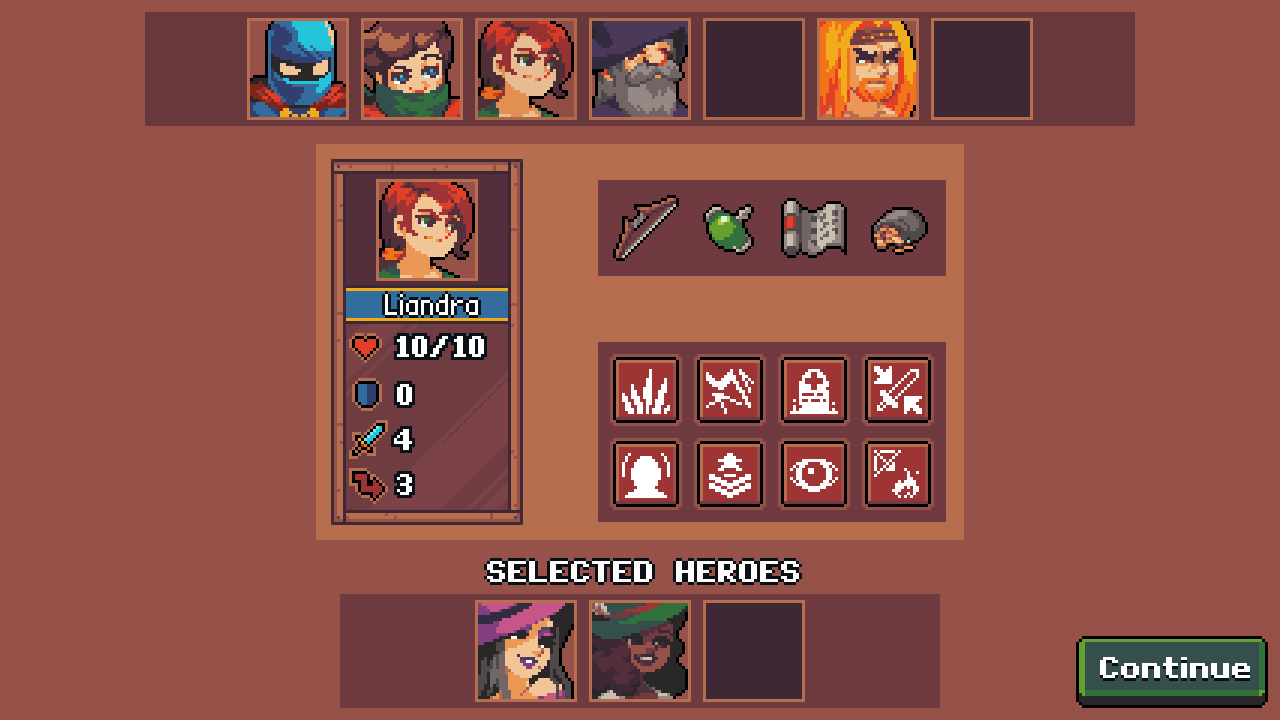 Hero selection and the core loop – Sinister Siamese Studios